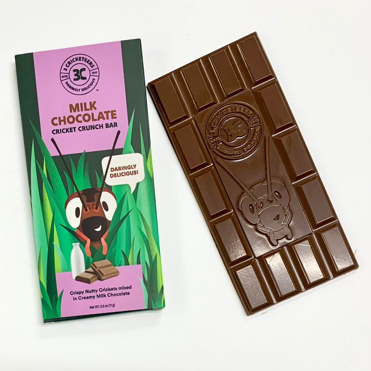 Milk Chocolate Cricket Crunch Bar⎟ – 3 Cricketeers