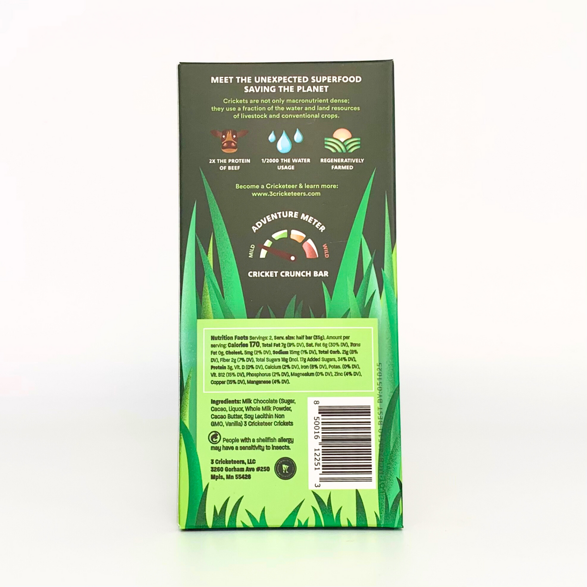 Milk Chocolate Cricket Crunch Bar⎟ – 3 Cricketeers