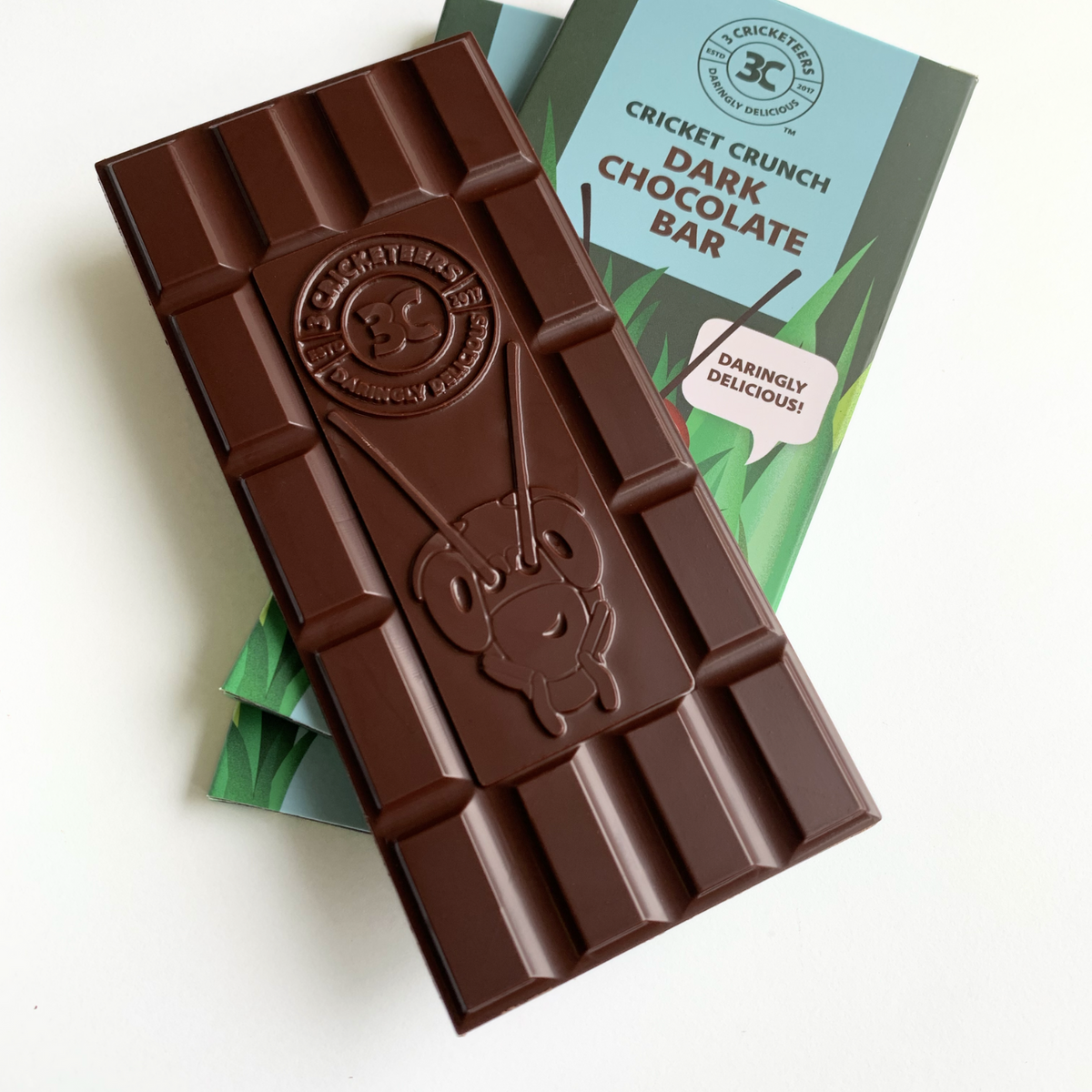 Dark Chocolate Cricket Crunch Bar – 3 Cricketeers